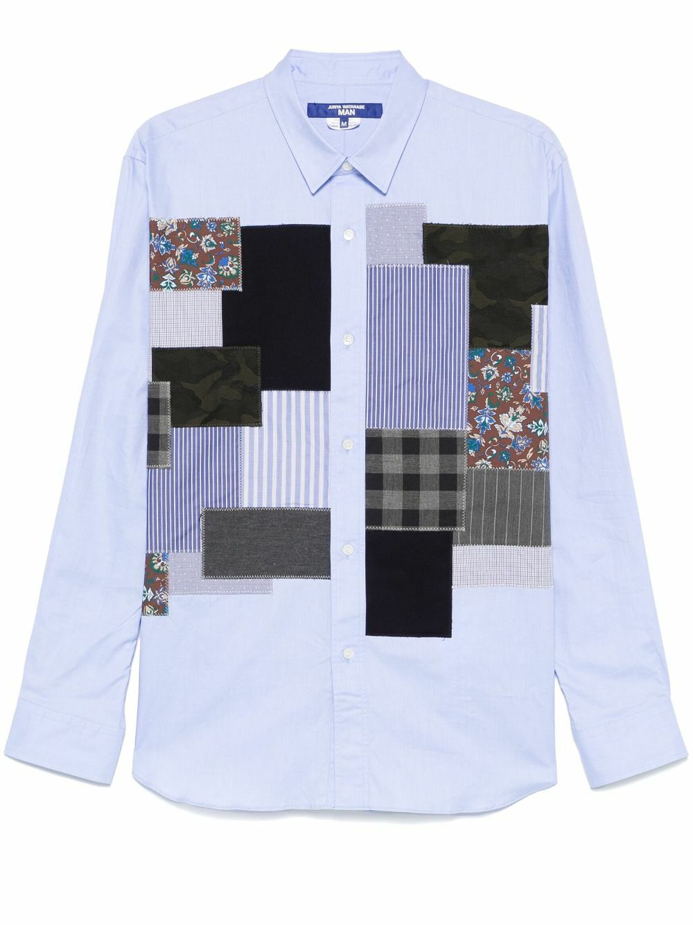 Junya Watanabe MAN Blue Patchwork Shirt Junya Watanabe