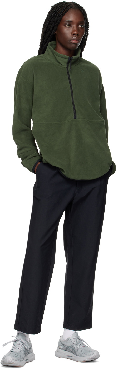 Goldwin Green Half-Zip Sweater Goldwin