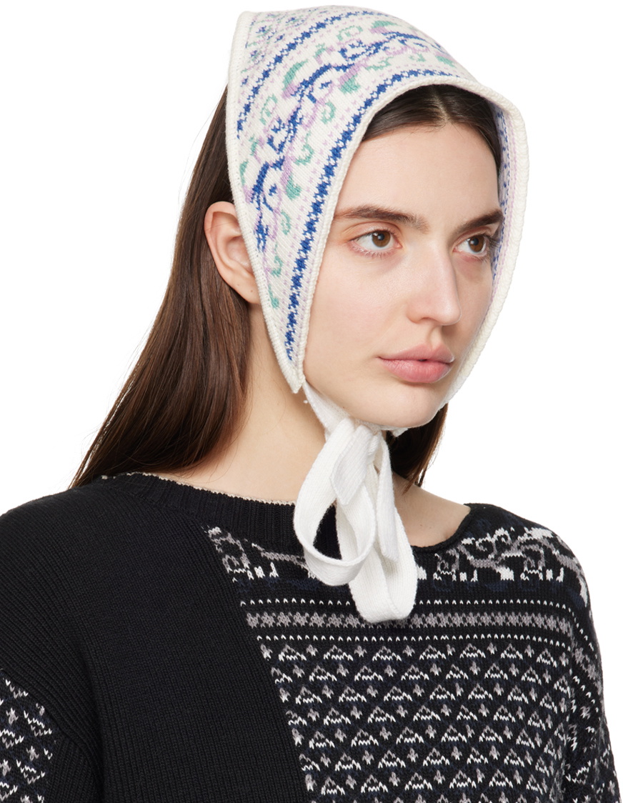 MM6 Maison Margiela Multicolor Graphic Beanie MM6 Maison Margiela