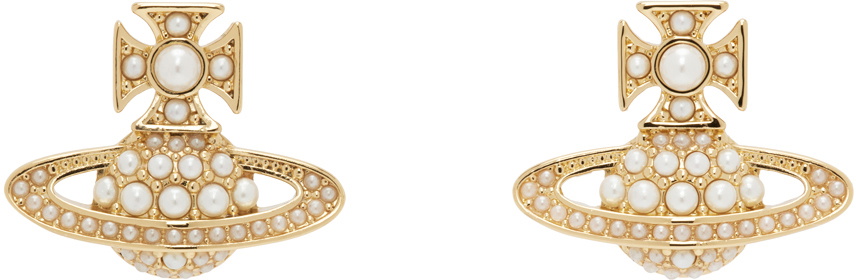 Vivienne Westwood Gold Luzia Bas Relief Earrings Vivienne Westwood