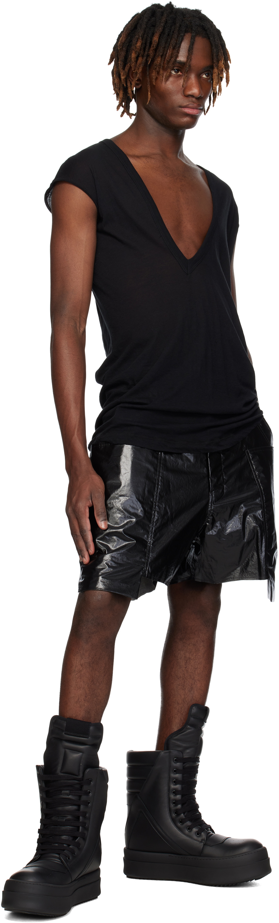 Rick Owens Black Hollywood Mega Geobasket Sneakers Rick Owens