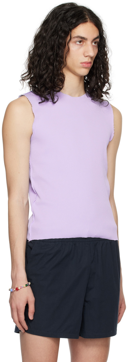 Camiel Fortgens Purple Fitted Tank Top Camiel Fortgens