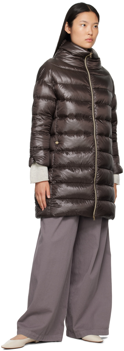 Herno Brown Matilde Down Coat Herno