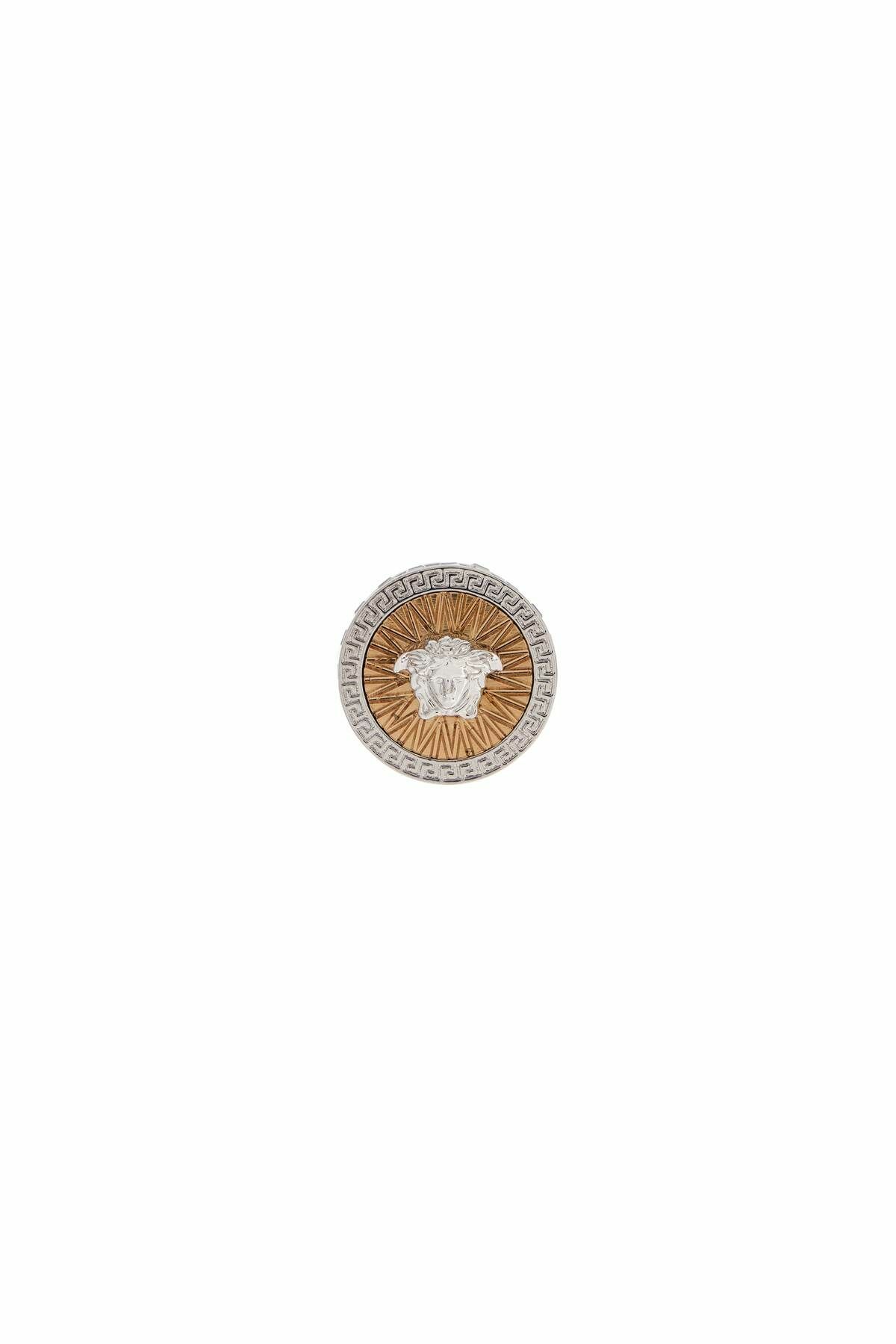 VERSACE icon ring with crystals Silver Versace