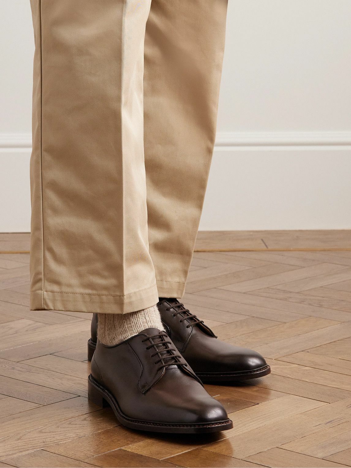 Tricker's - Robert Leather Derby Shoes - Brown Tricker's