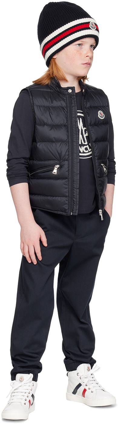 Moncler Enfant Kids Black Gui Down Vest Moncler Enfant