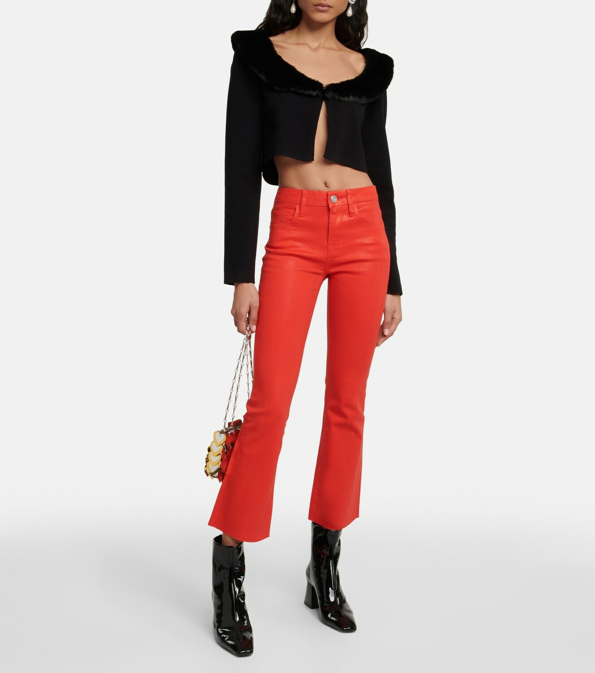 Frame - Le Crop Mini Boot high-rise jeans Frame Denim