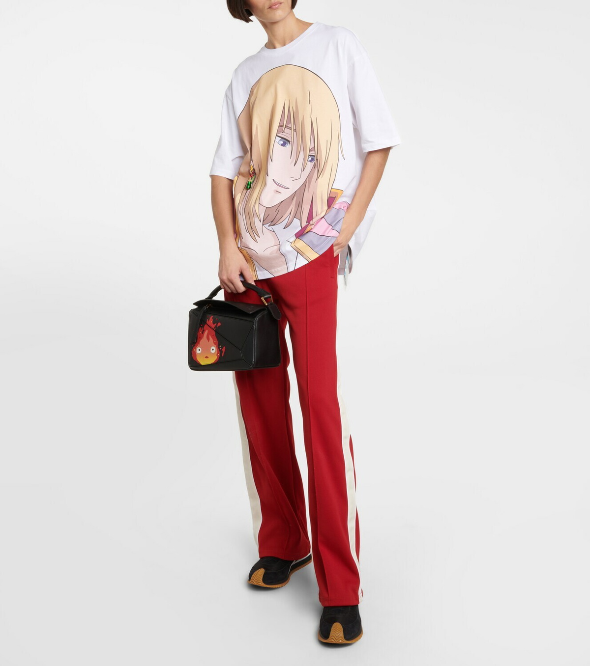 Loewe x Howl's Moving Castle Howl embellished cotton T-shirt Loewe