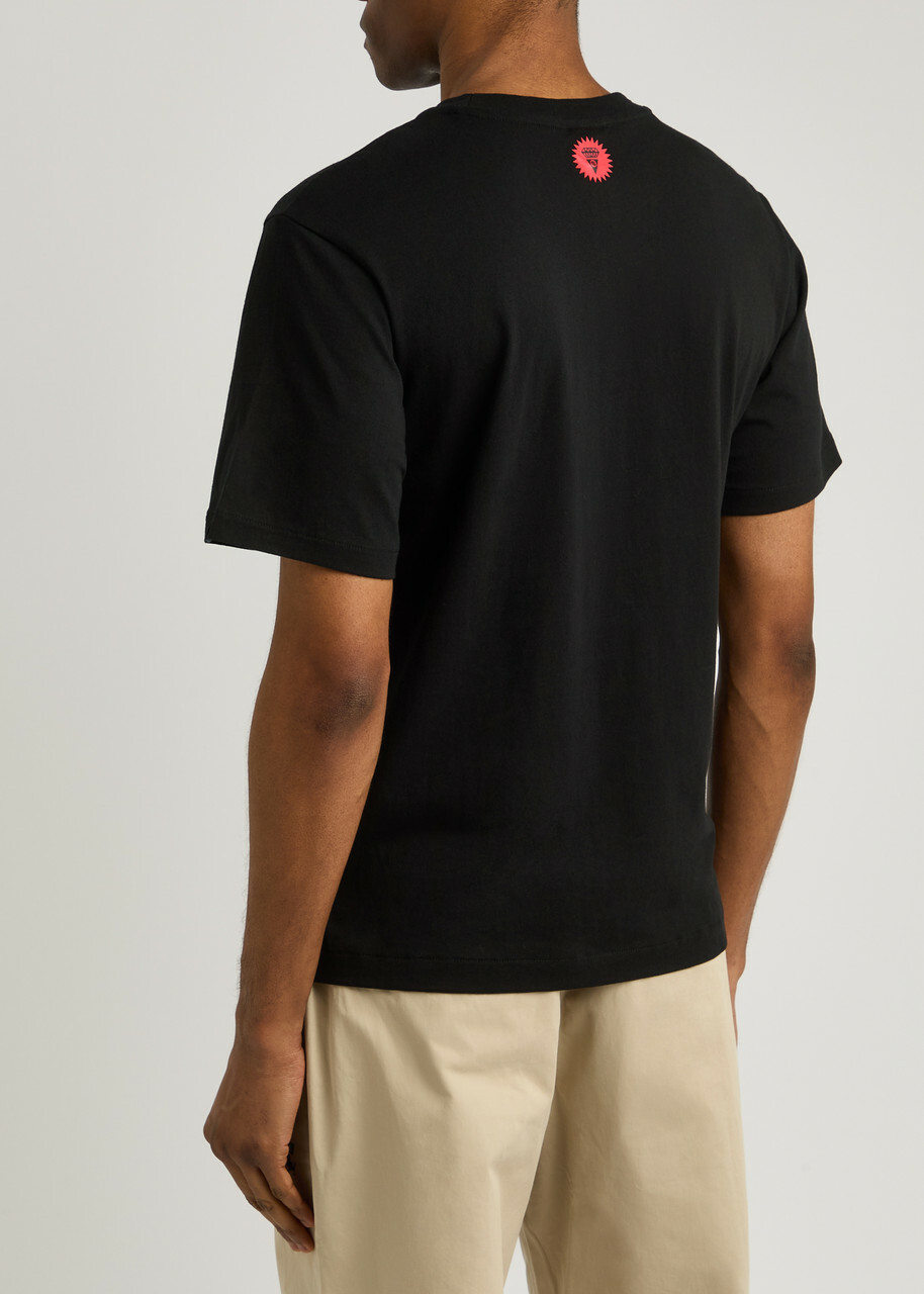 Ice Cream Soft Serve Logo Cotton T-shirt Black ICECREAM