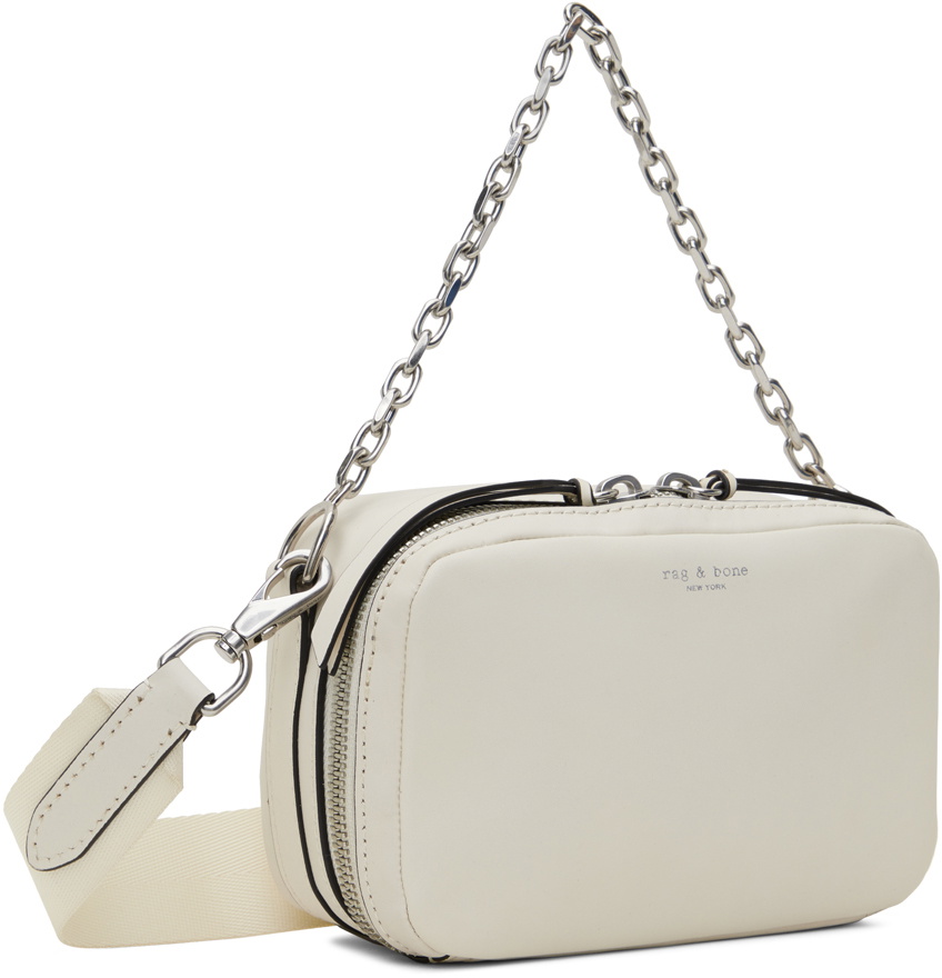 rag & bone White Cami Chain Camera Bag Rag and Bone