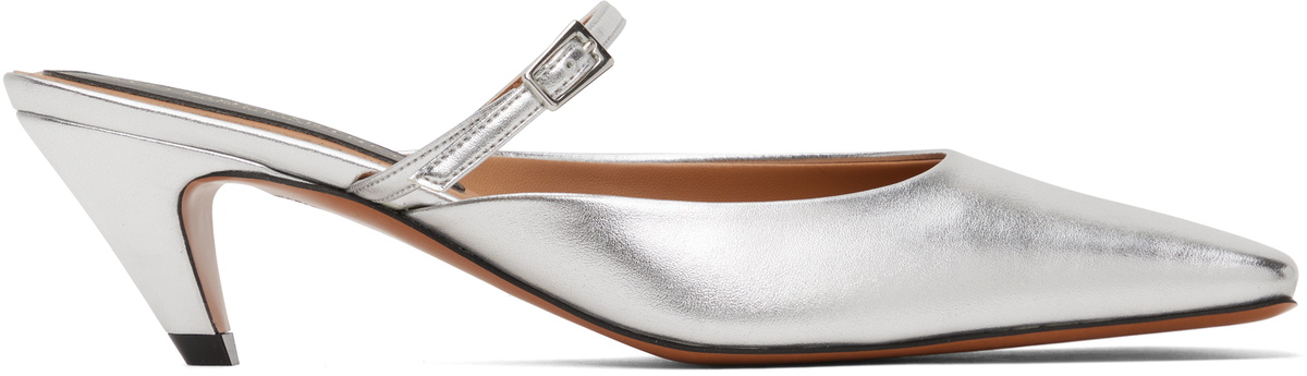 Stella McCartney Silver Stella Spur Kitten Heels Stella McCartney
