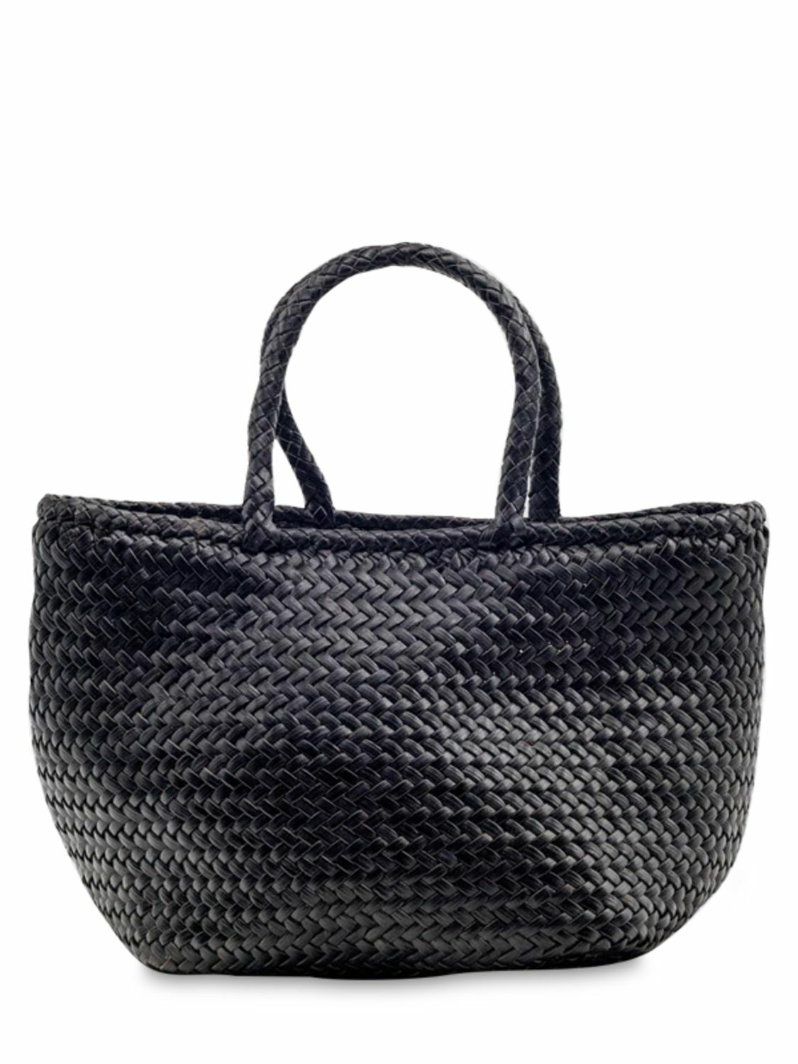 DRAGON DIFFUSION Grace Small Woven Leather Basket Bag Dragon Diffusion