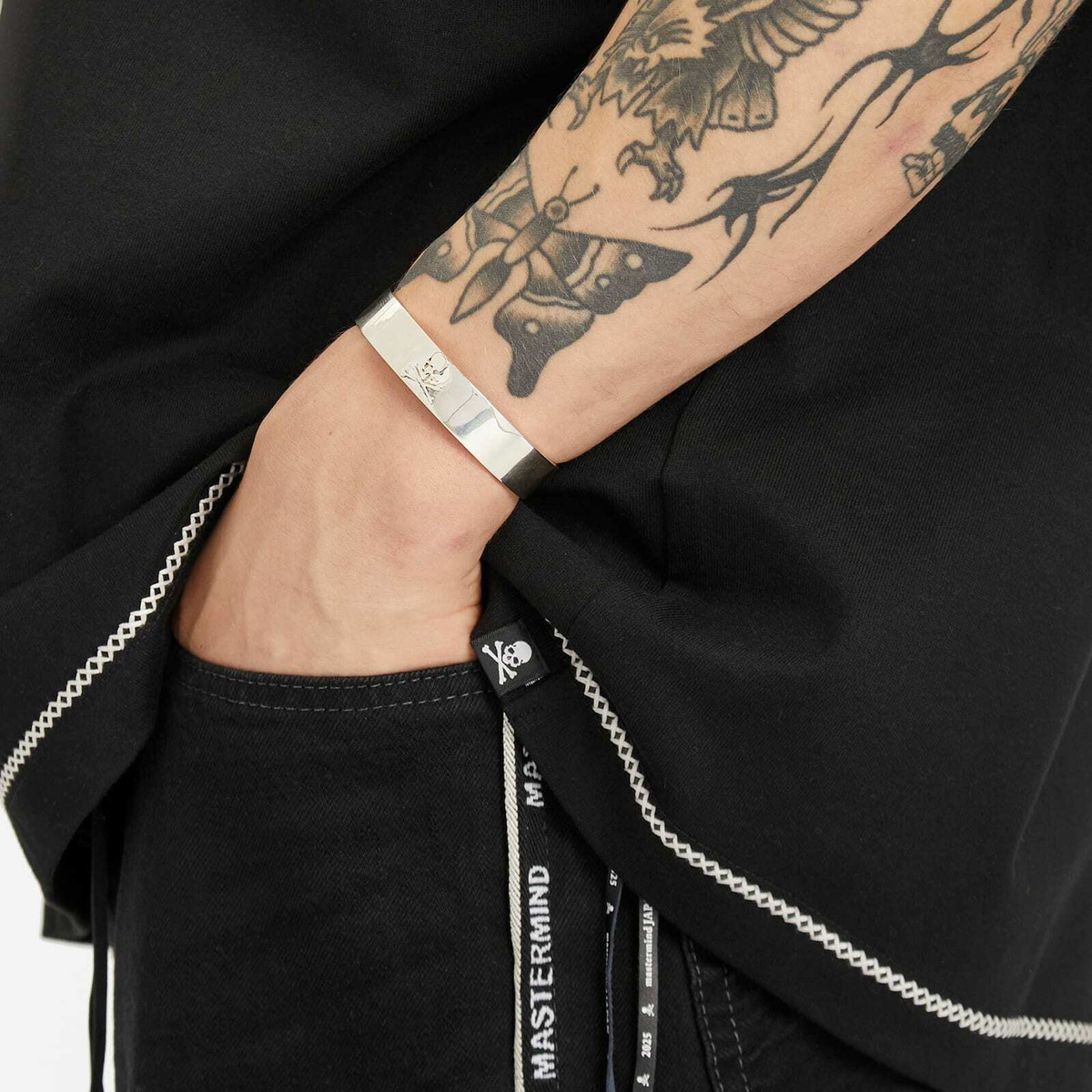 mastermind JAPAN Men's Bangle in Silver mastermind JAPAN