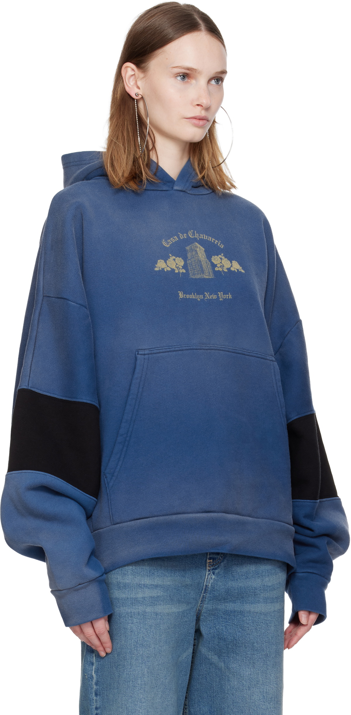 WILLY CHAVARRIA Blue 'Casa de Chavarria' Hoodie Willy Chavarria