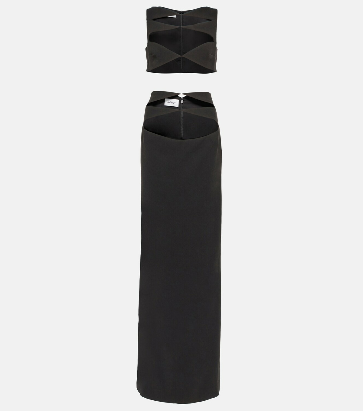 Mônot Cutout crêpe gown Monot