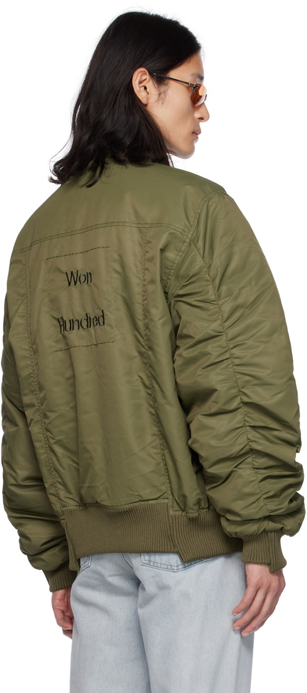 Won Hundred Khaki Reykjavik Bomber Jacket Won Hundred