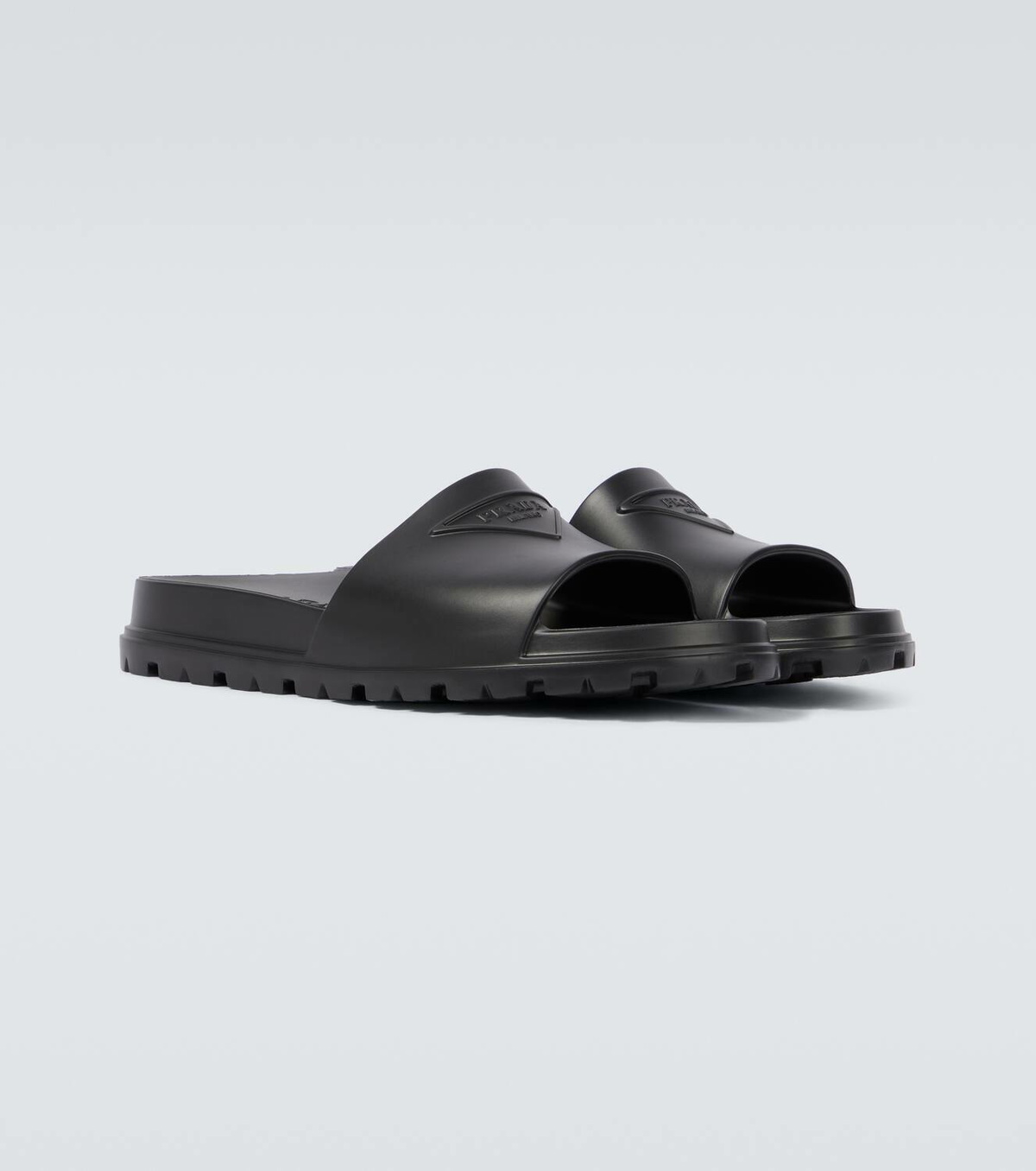 Prada Logo rubber slides Prada