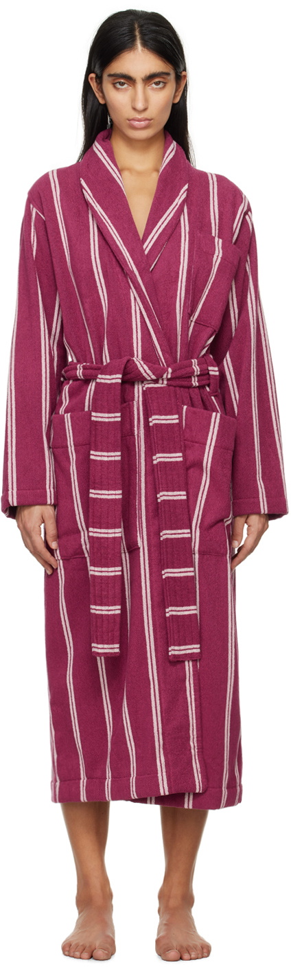 Tekla Purple Classic Bathrobe Tekla Fabrics