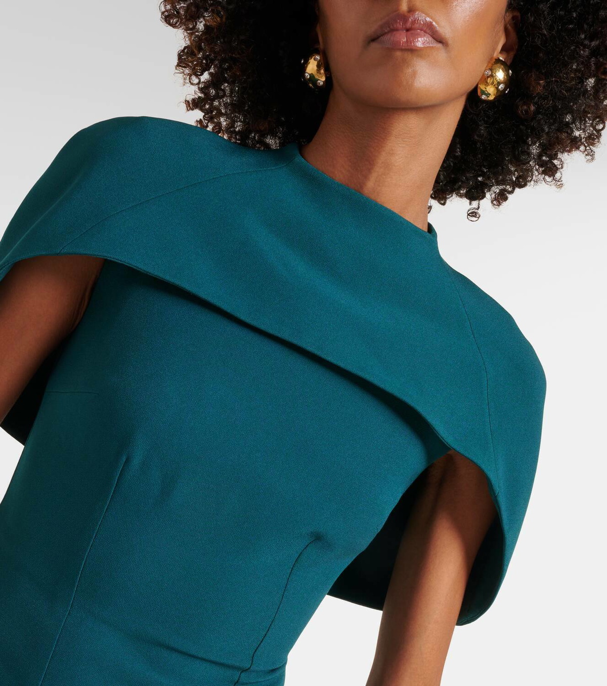 Safiyaa Kalika caped midi dress Safiyaa