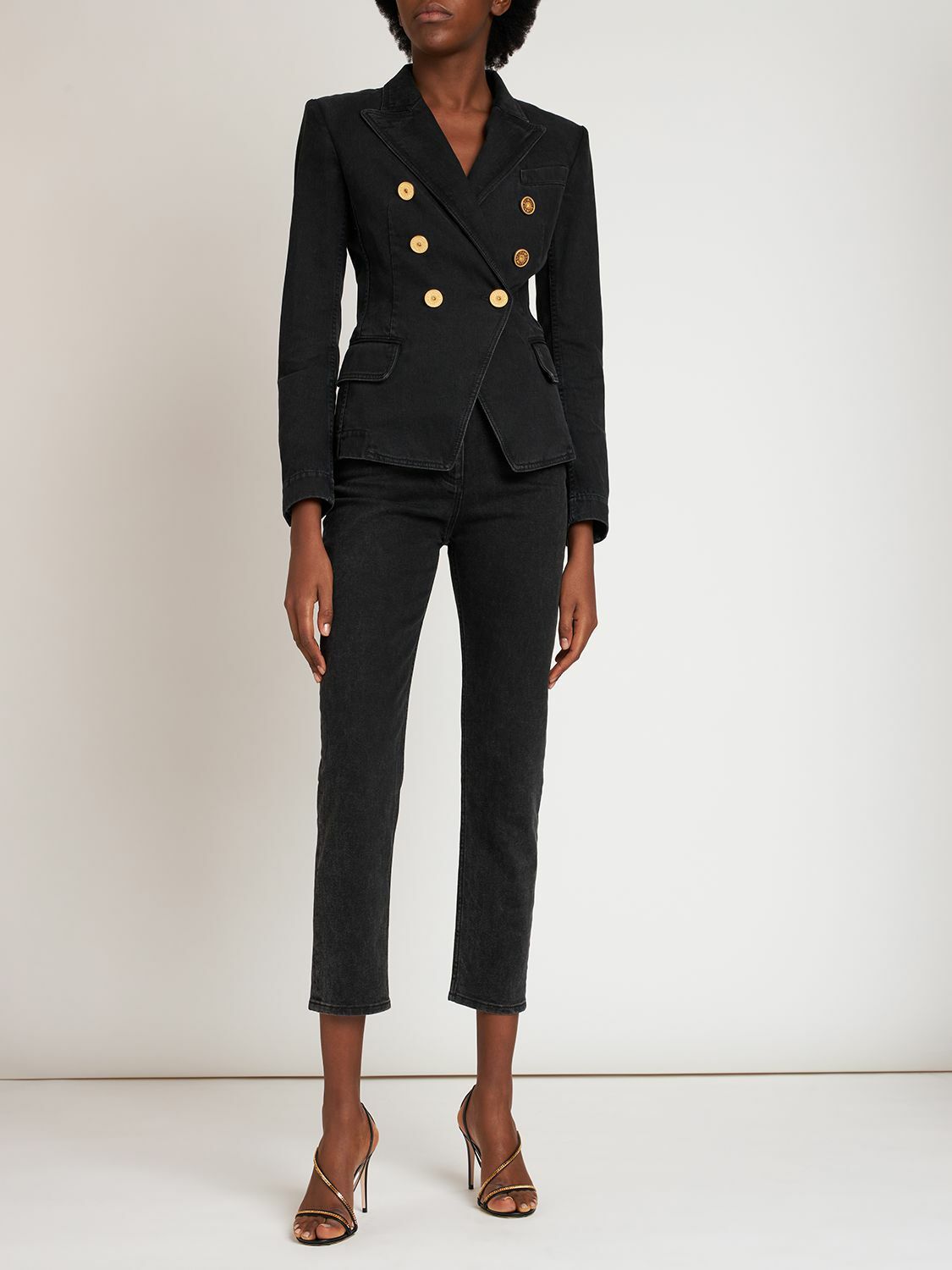 BALMAIN - Co Denim Six Button Blazer Balmain