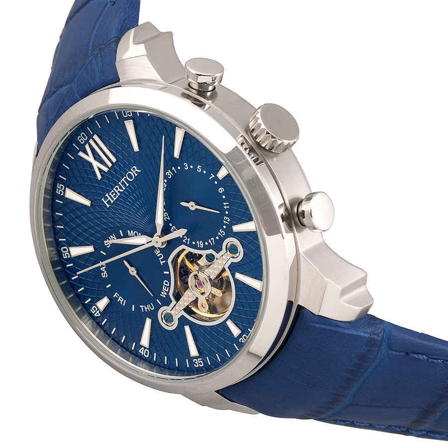 Heritor Arthur Automatic Blue Dial Mens Watch HR7903 Heritor