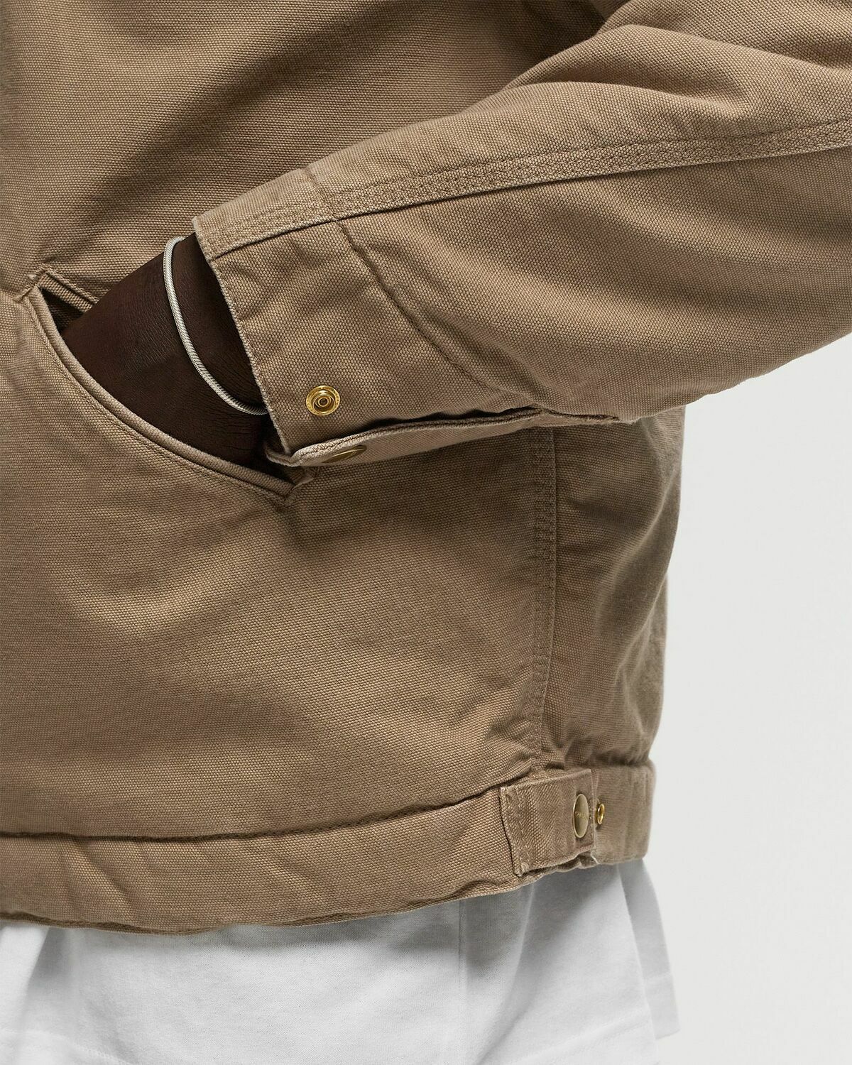 Carhartt WIP OG Detroit Jacket Brown Mens Bomber Jacket Carhartt WIP