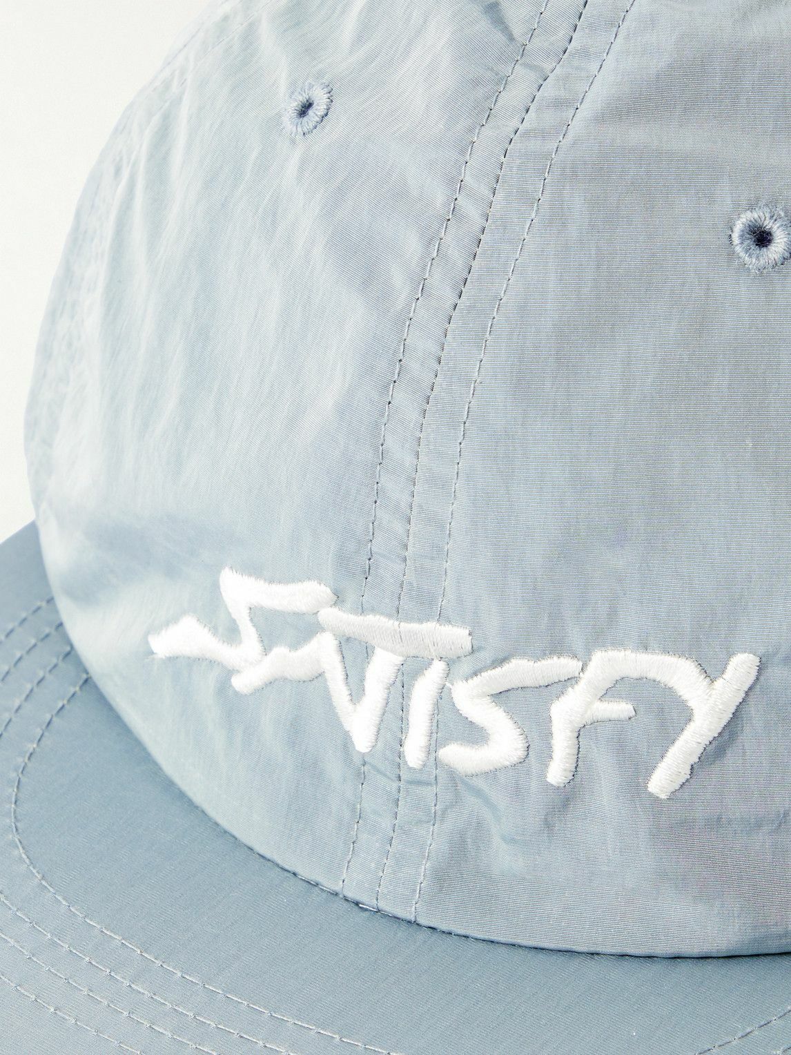 Satisfy - Logo-Embroidered FliteSilk™ Cap - Blue Satisfy