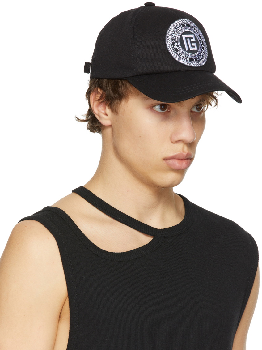 Balmain Black Logo Cap Balmain