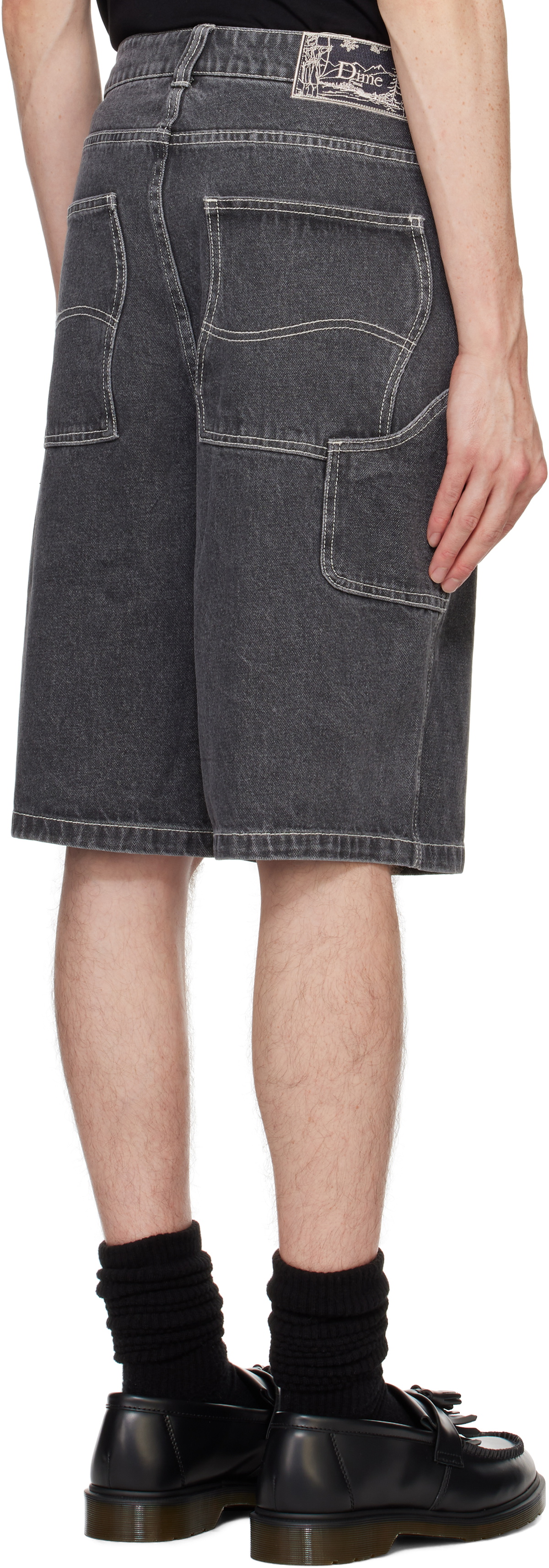 Dime Black Classic Denim Shorts Dime