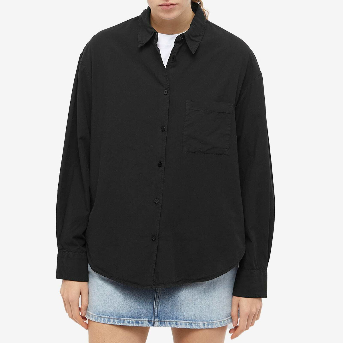 Colorful Standard Women's Organic Oversized Shirt in Deep Black ...
