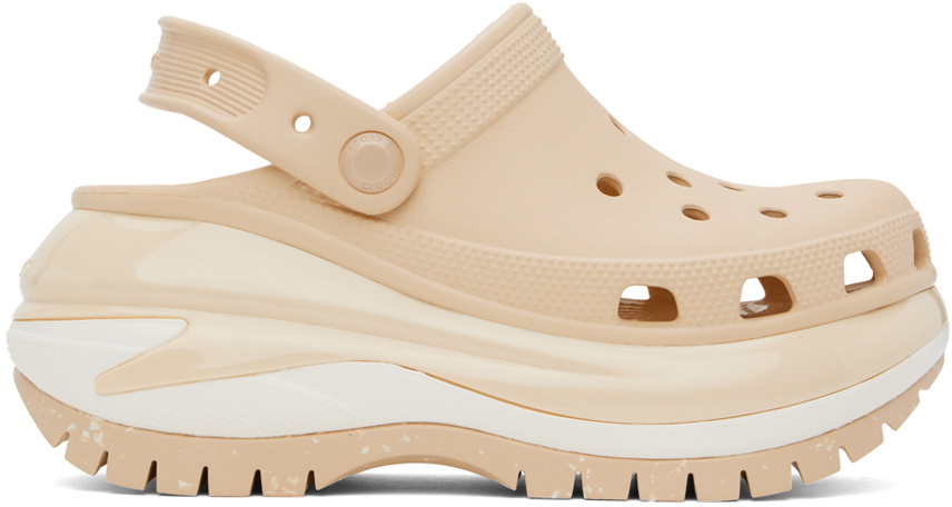 Crocs Beige Mega Crush Clogs Crocs