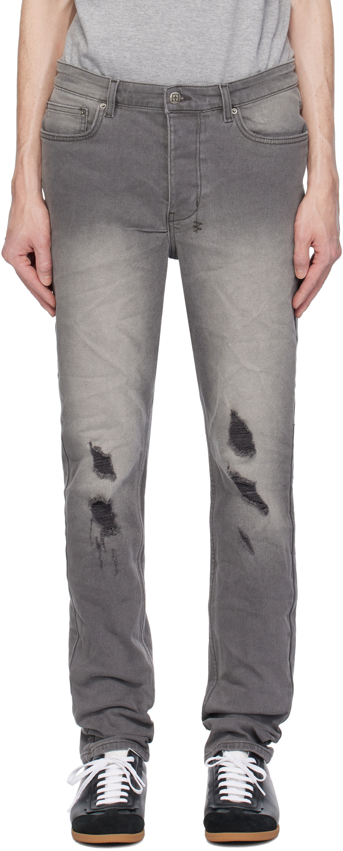 Ksubi Gray Chitch Prodigy Trashed Jeans Ksubi