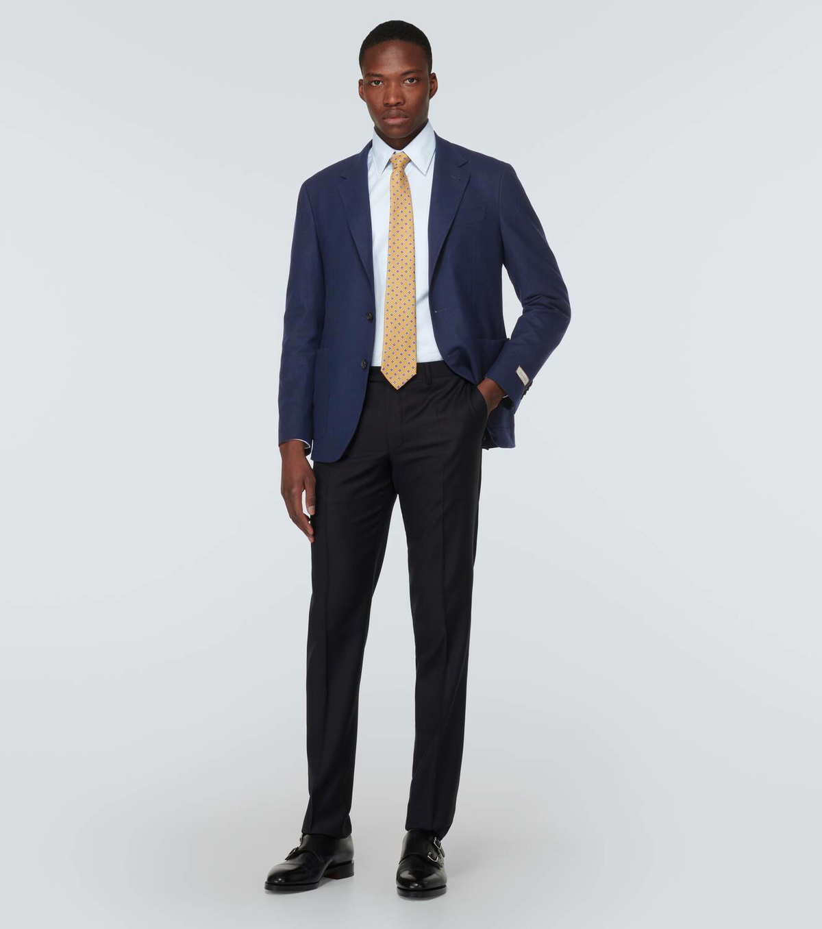 Canali Single-breasted cashmere-blend blazer Canali