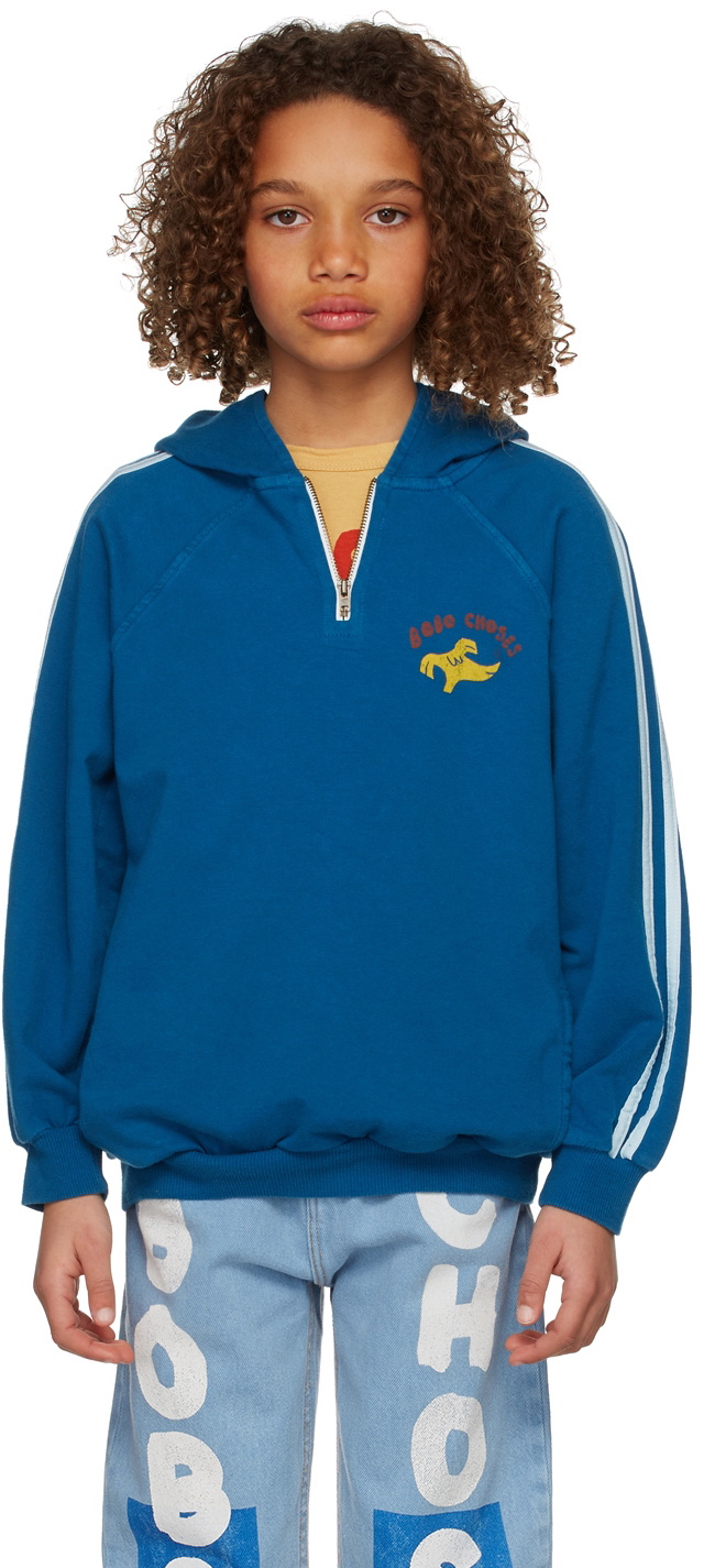 Bobo Choses Kids Blue Sniffy Dog Hoodie Bobo Choses