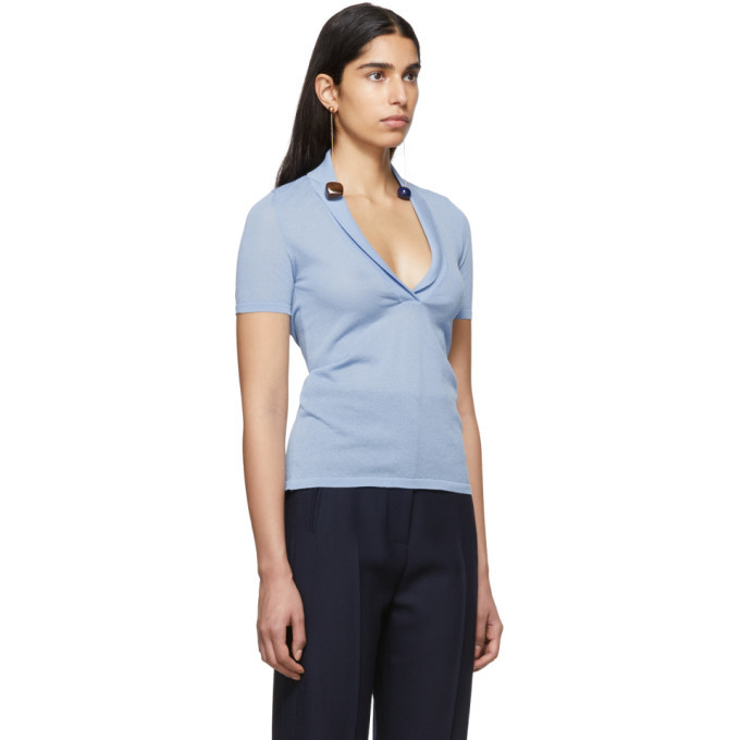 Jacquemus Blue La Maille Marinaio Polo Jacquemus