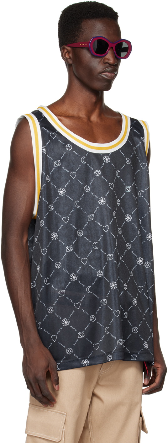 Marni Navy Team Tank Top Marni