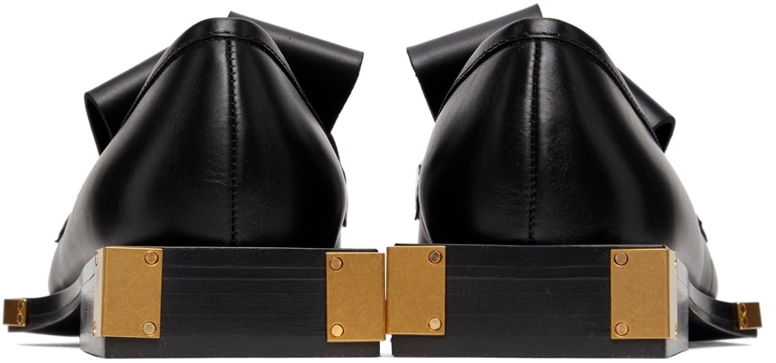 Balmain Black & Gold Tomi Loafers Balmain