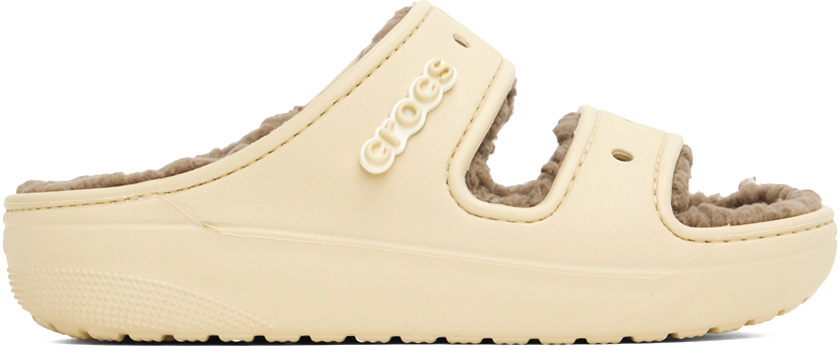 Crocs Off-White Classic Cozzzy Sandals Crocs