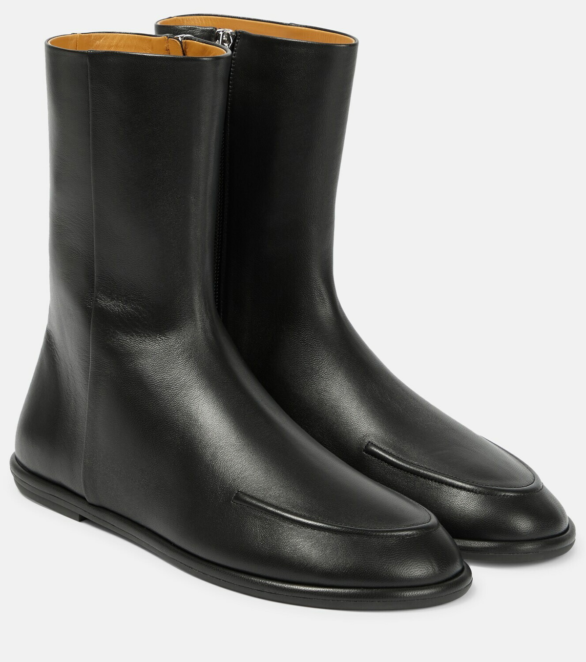 The Row - Canal leather ankle boots The Row