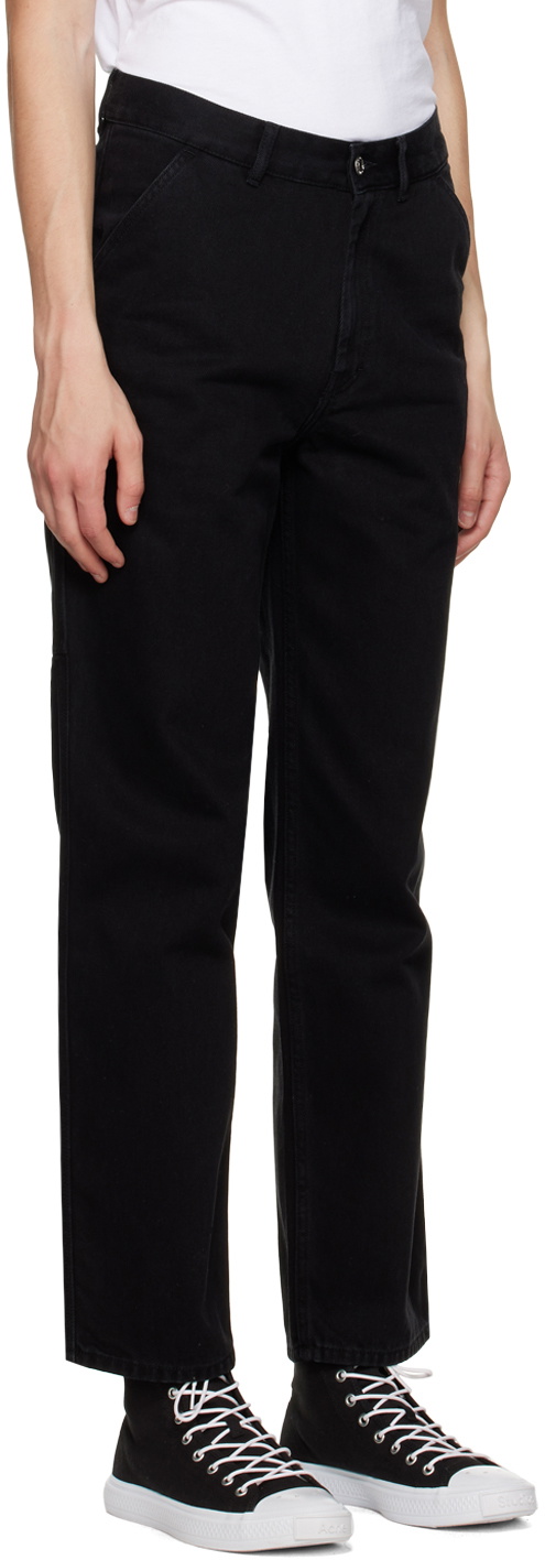Maison Kitsuné Black Worker Jeans Maison Kitsune