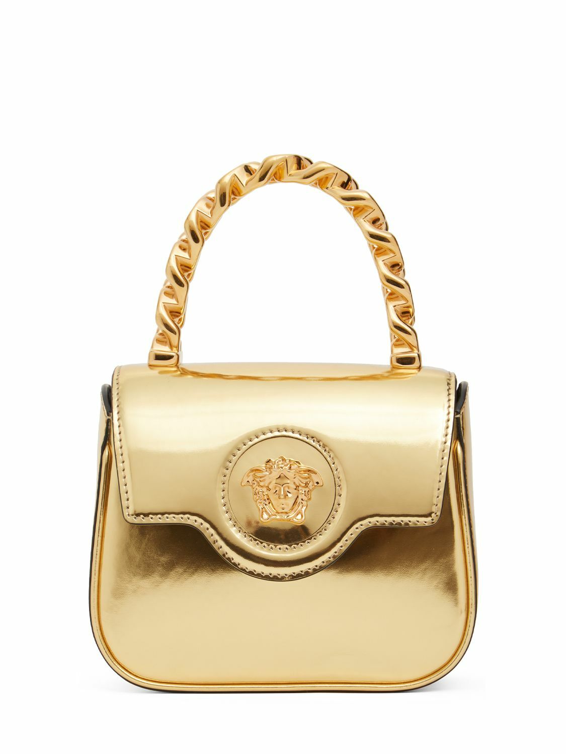 VERSACE - Mini Medusa Leather Top Handle Bag Versace