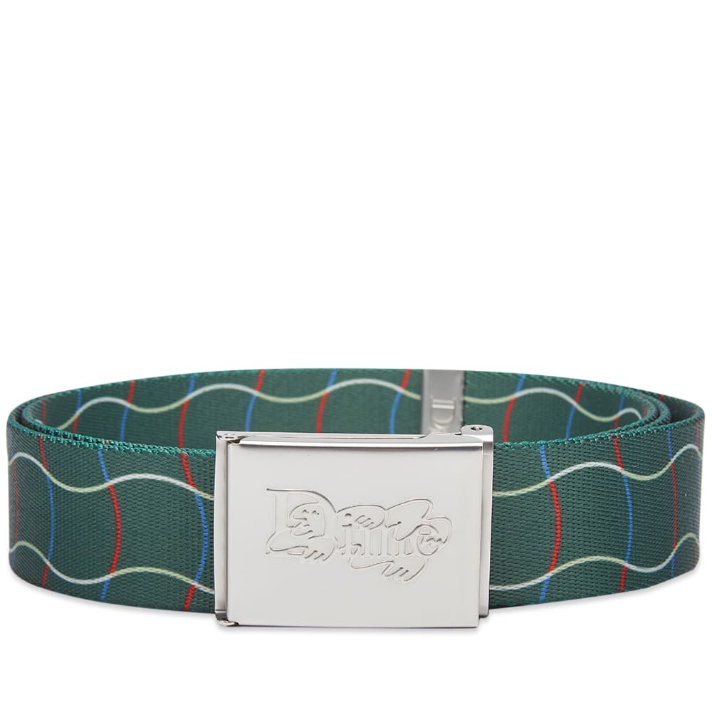 Dime Men's Wave Checkered Belt in Forest Dime