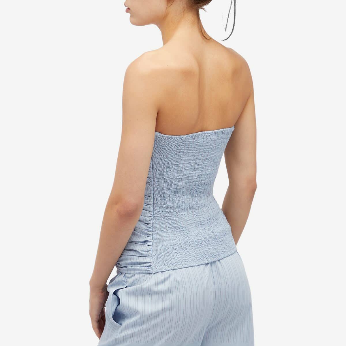 Faithfull The Brand Women's Jilliane Top in Blue Pinstripe Faithfull ...