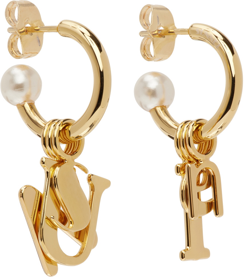 SUNNEI Gold 'Sunnei' Earrings Sunnei