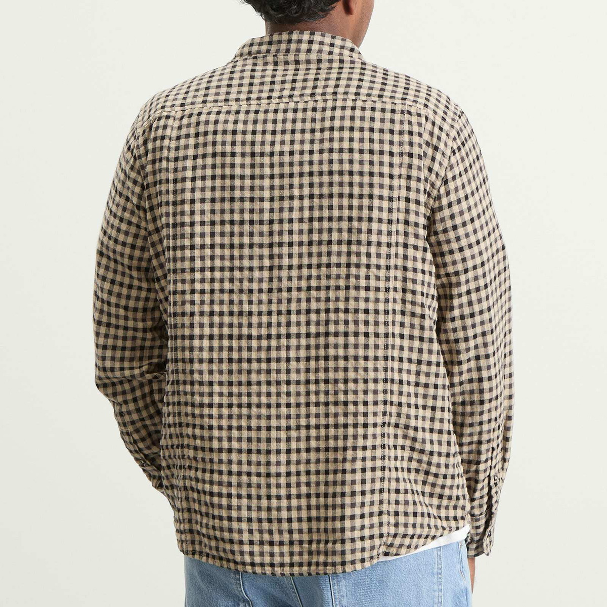 Corridor Men's Fall Check Long Sleeve Shirt in Natural Corridor