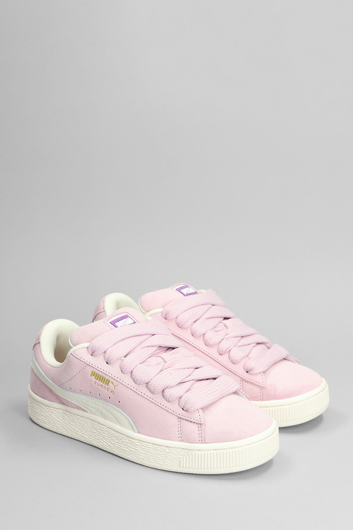 Puma Suede Xl Grape Sneakers In Rose-pink Suede Puma