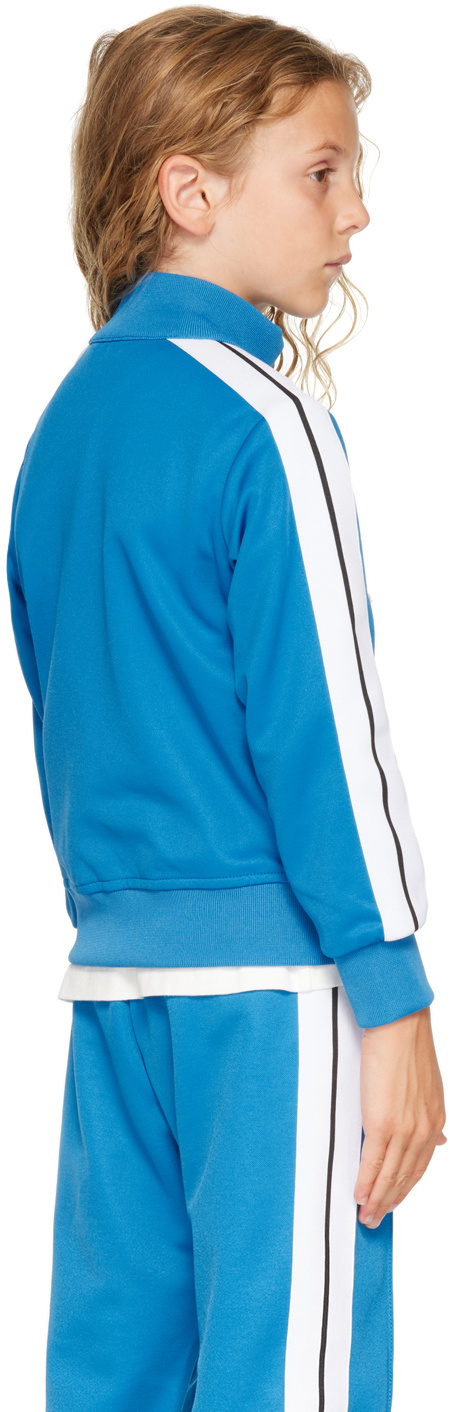 Palm Angels Kids Blue Track Jacket Palm Angels