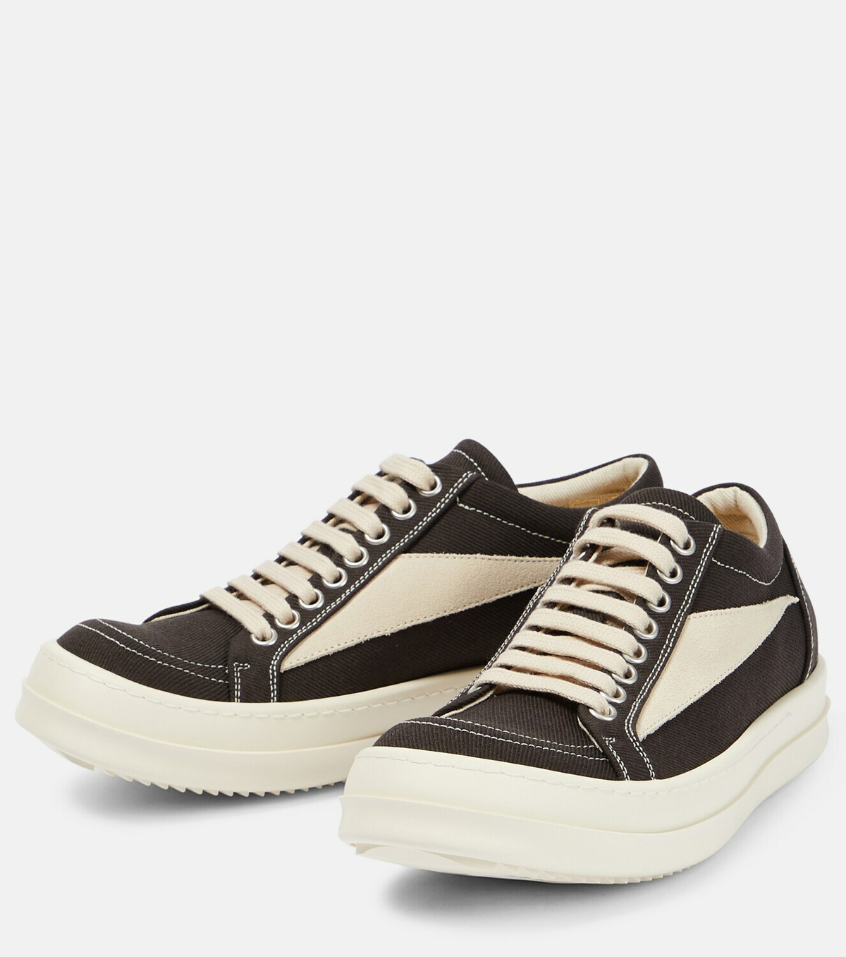 Rick Owens - DRKSHDW canvas low-top sneakers Rick Owens