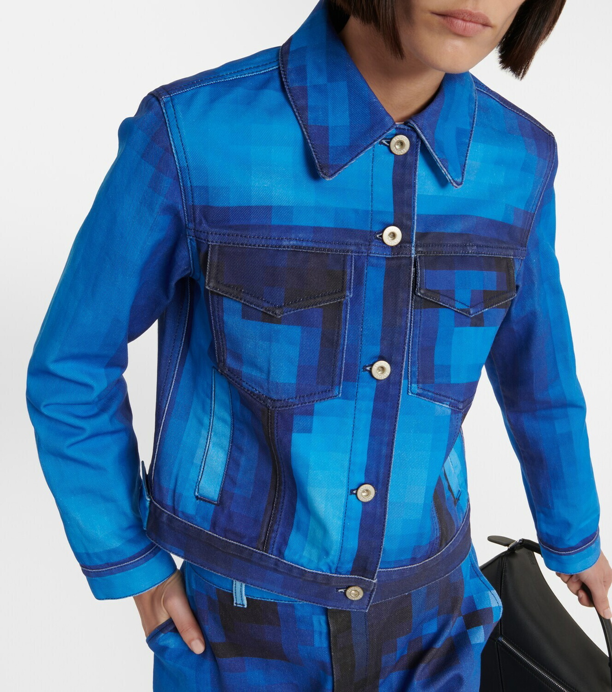Loewe - Pixelated denim jacket Loewe