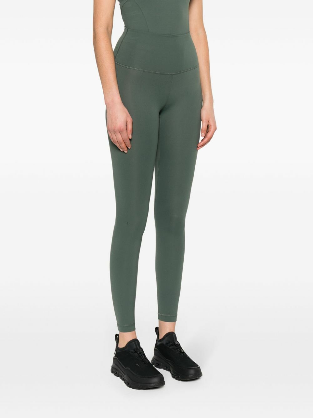 Lululemon Green Wunder Train Performance Leggings Lululemon